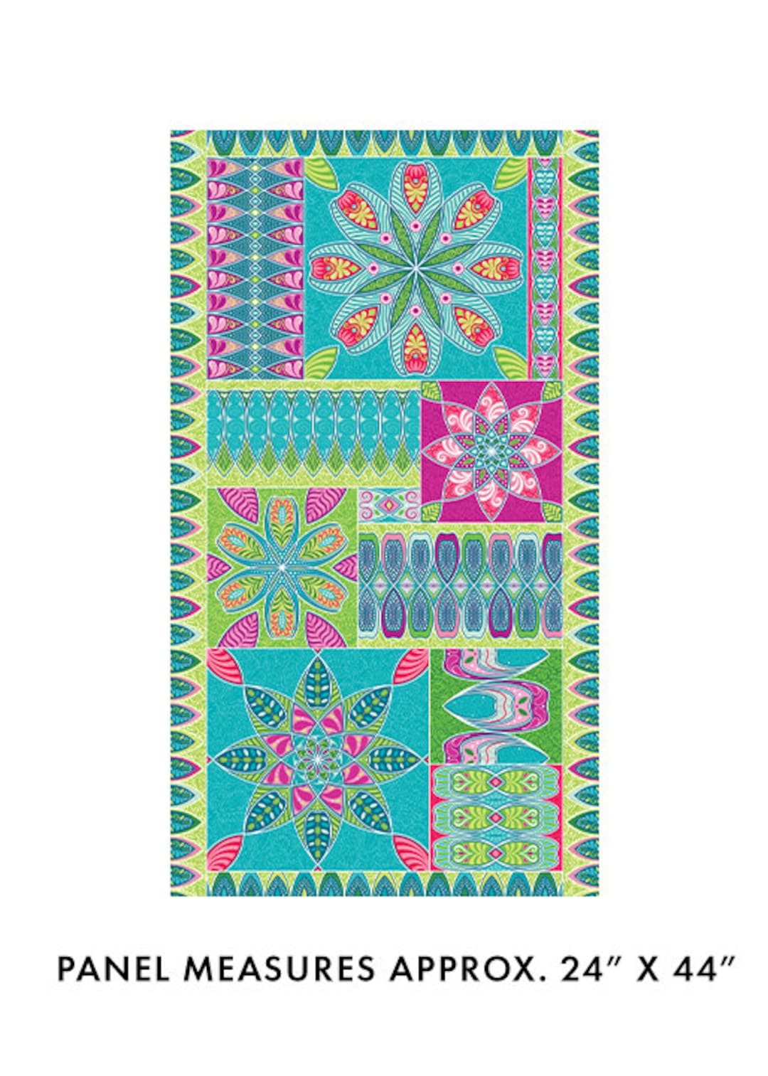 Benartex -vibrancy-amanda Murphy-ruler-panel-green-17036 40-CT1134642 ...