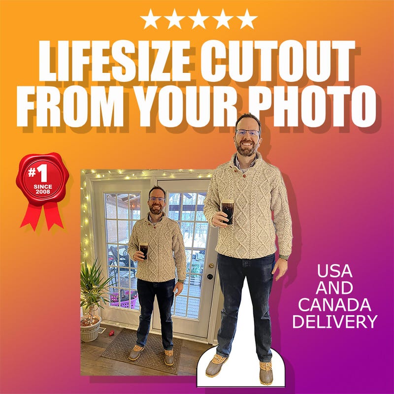 Personalized Life Size Cardboard Cutout - Etsy