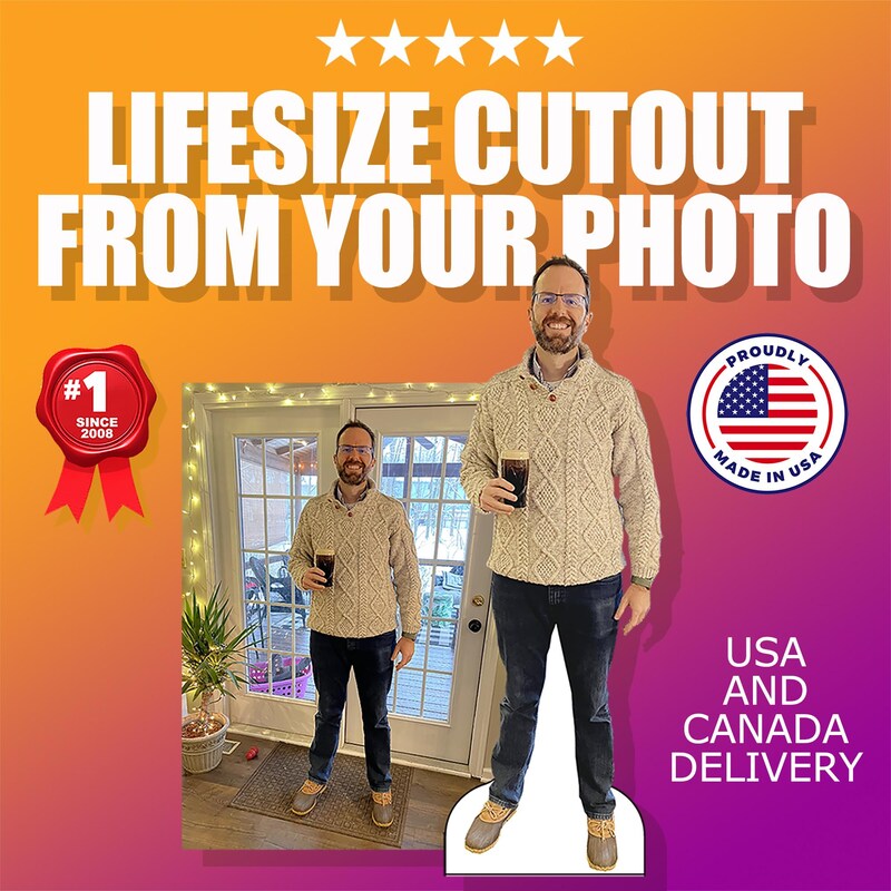 Cardboard Cutout - Etsy