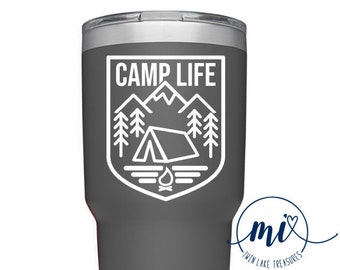Camping life decal | Etsy