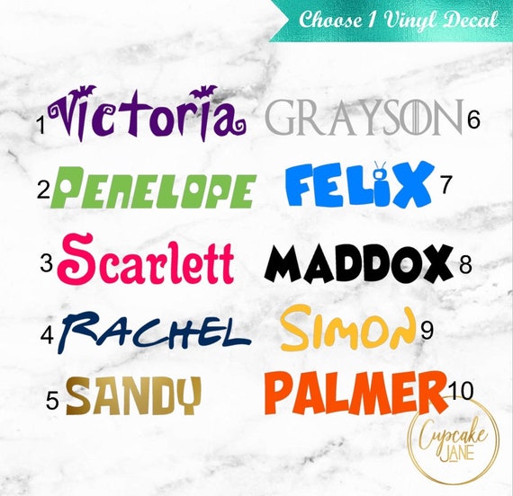 TV Show Inspired Name Decal / Custom Color Size / Car Yeti | Etsy