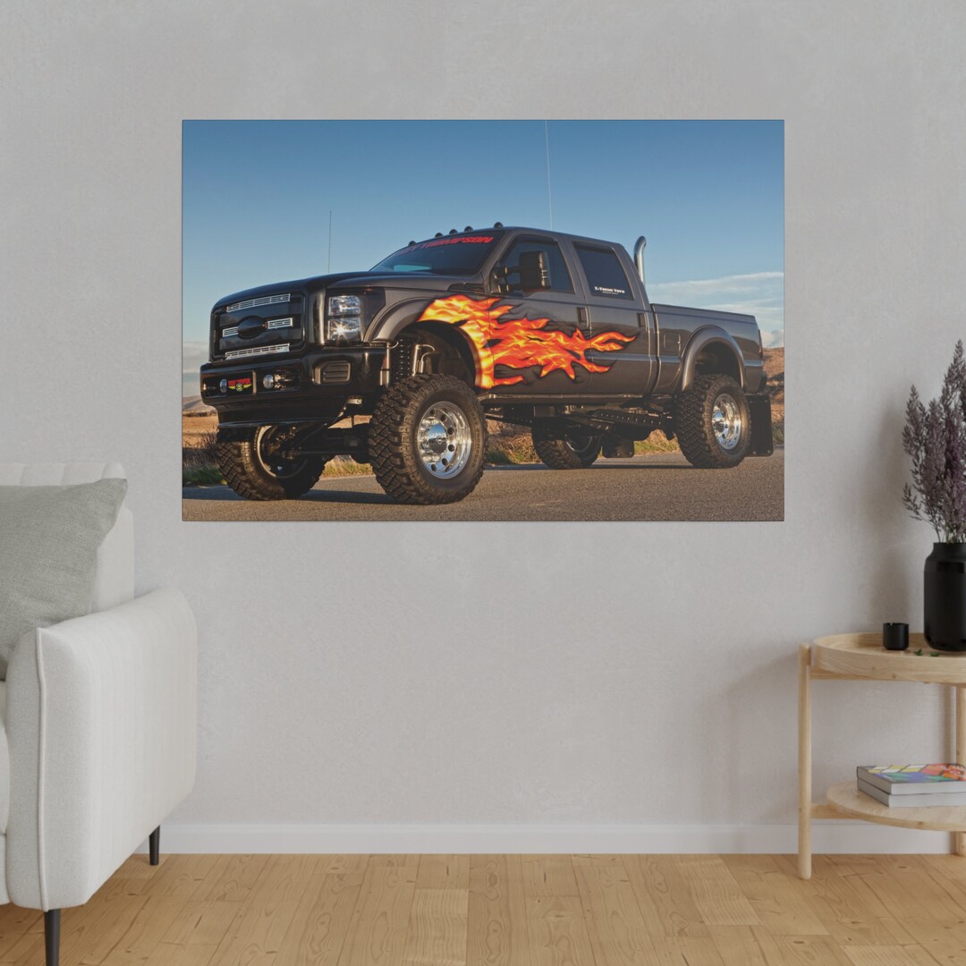 Ford Truck Print, Transportation Wall Art, Prints for Boys Room, Lifted ...
