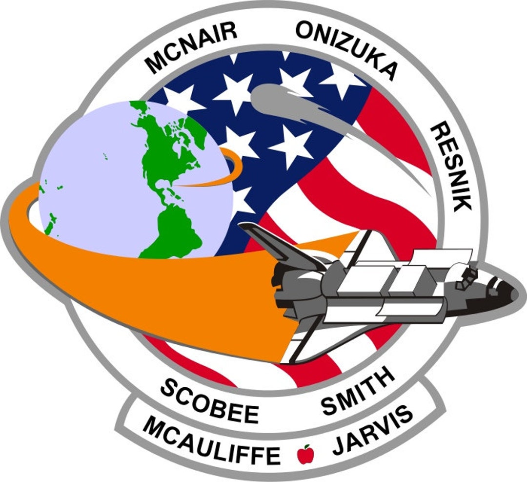 Vintage Space Shuttle Challenger Paper Sticker 4 - Etsy