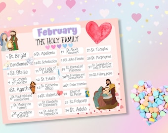 October Saints Feast Day Calendar / Printable Catholic Liturgical ...