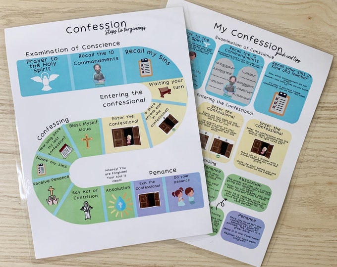 Confession Guide for Kids - Etsy