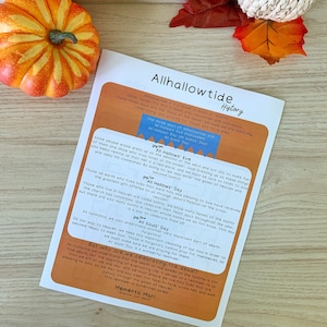 All Saints Day Catholic Kids Activity Printable Worksheet Digital ...