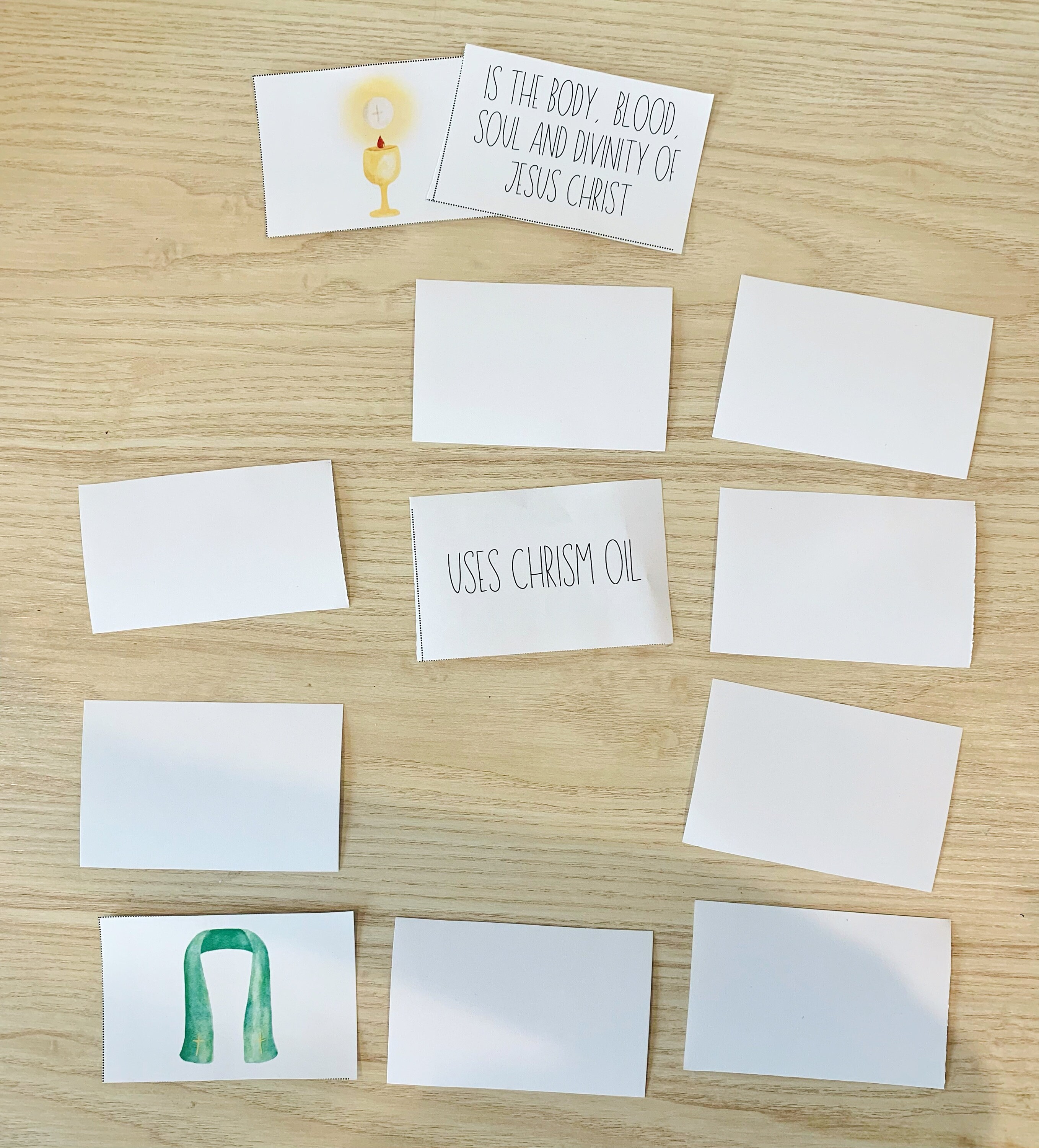 Sacraments Cards Printable | Catholic Printable | Catholic Kids | First ...