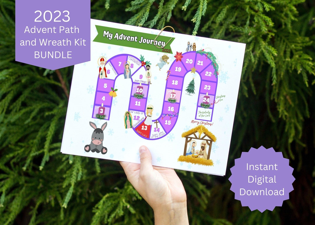 Advent Wreath Kids / Printable Kids Advent Calendar / Catholic Kids ...