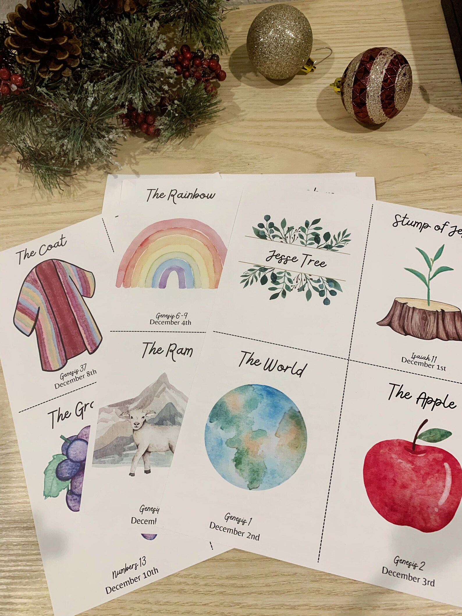 Jesse Tree Advent Cards | Catholic Advent | Advent Calendar | Catholic ...