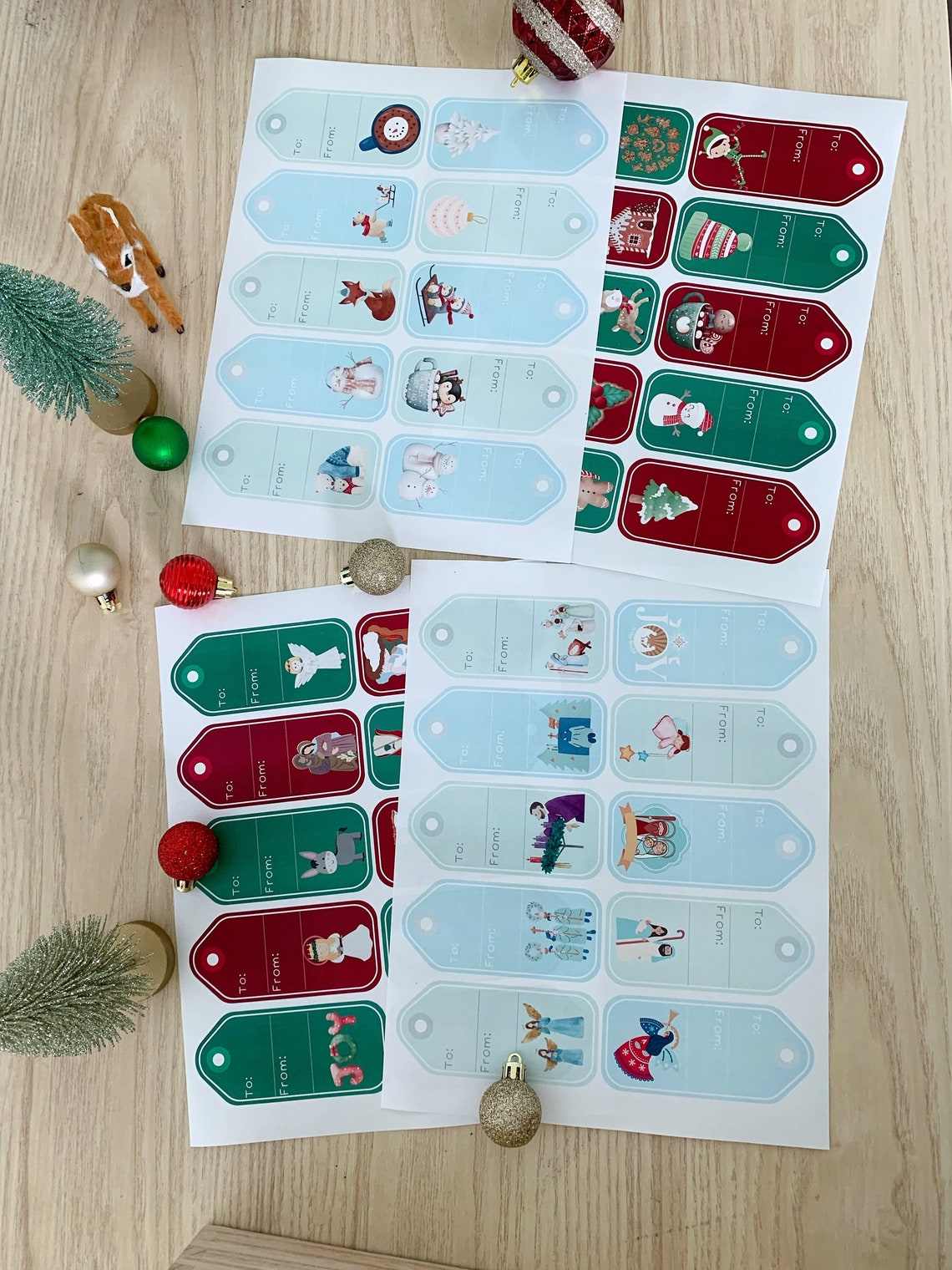 Printable Gift Tags / Printable Christmas Gift Tags / Catholic Kids ...