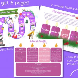 Advent Wreath Kids / Printable Kids Advent Calendar / Catholic Kids ...