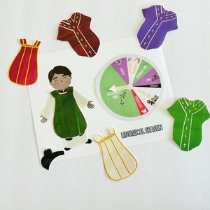 Liturgical Calendar Kids Vestment Priest Colors - Catholic Printable ...