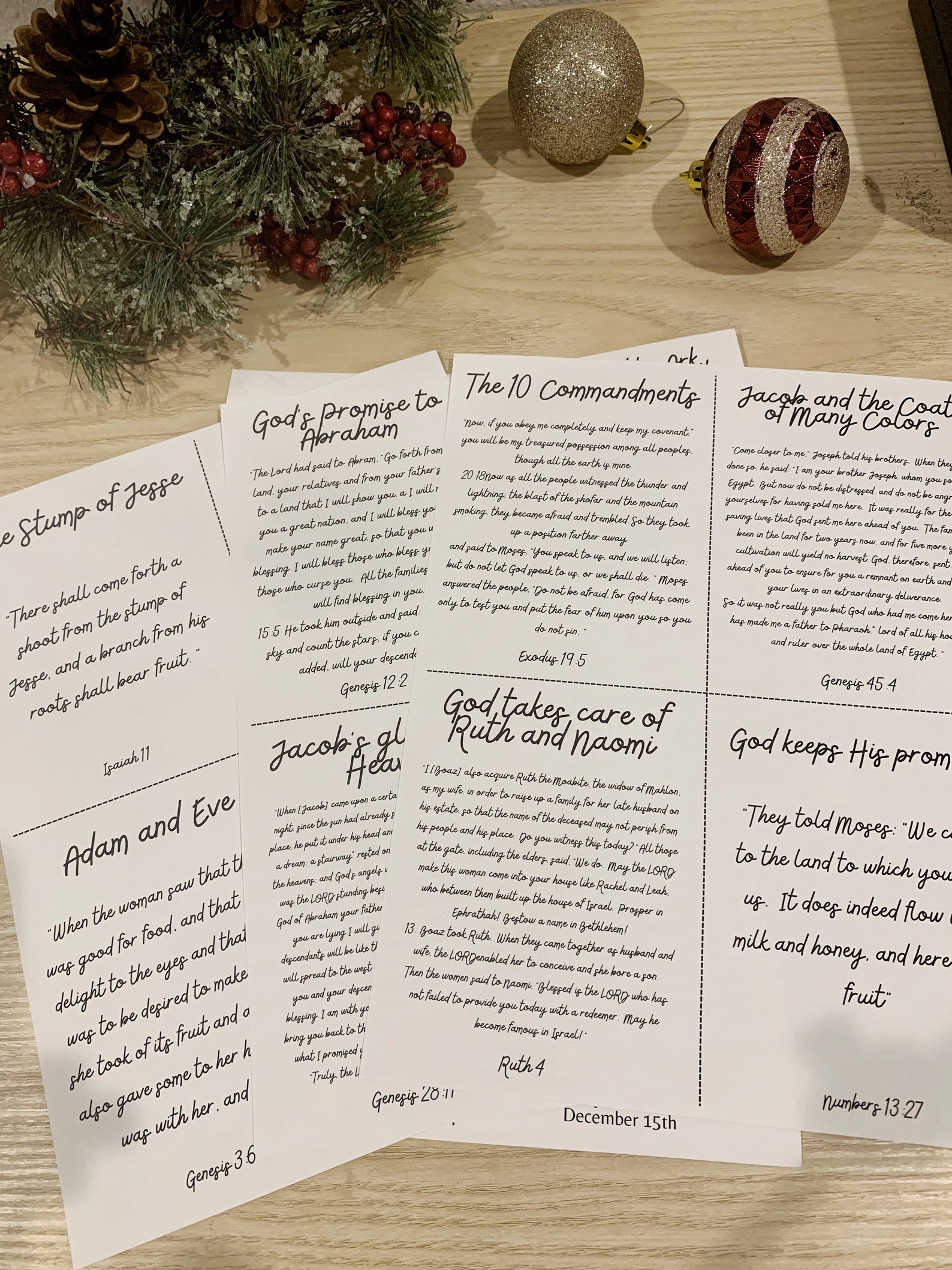 Jesse Tree Advent Cards | Catholic Advent | Advent Calendar | Catholic ...