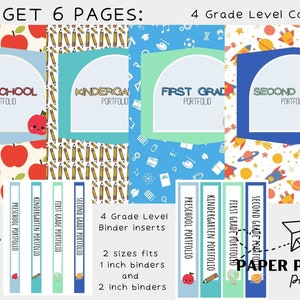 Portfolio Homeschool Printable / Binder Inserts / Preschool / Early ...
