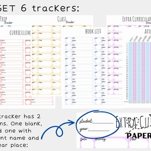 Portfolio Homeschool Printable / Field Trip Tracker / Attendance ...