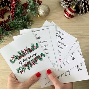 Advent O Antiphons / Printable Advent Holy Cards / Catholic Kids ...