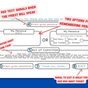Sheet Confession Catholic Kids / Printable Kids Reconciliation ...