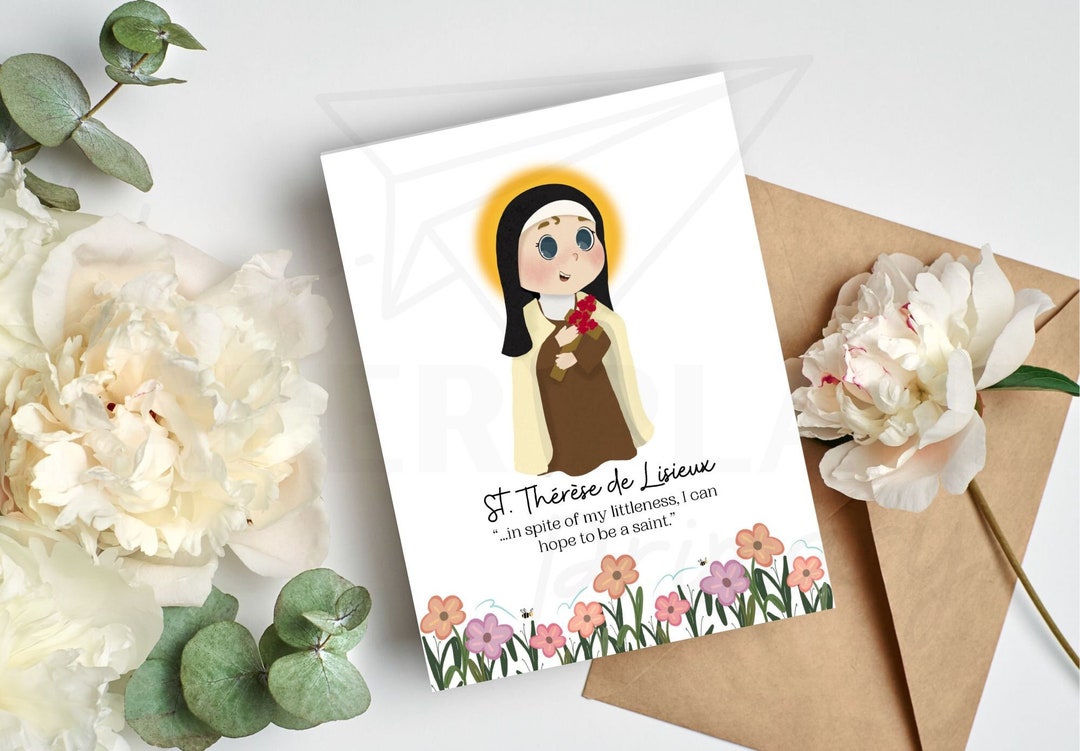 St. Therese Kids Saint Print / Saint Therese Printable / Catholic Art ...
