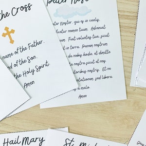 Catholic Prayer Cards Printable Kids | Catholic Printable | Catholic ...
