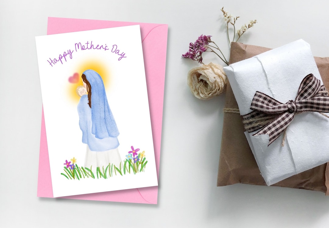 Catholic Mother’s Day Mary Card Printable / Mary Printable / Catholic ...