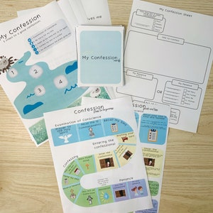 Confession Catholic Kids Bundle / Printable Kids Confession / Catholic ...
