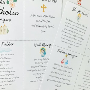 Catholic Prayer Cards Printable Kids Catholic Printable Catholic Kids
