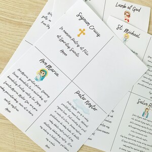 Catholic Prayer Cards Printable Kids | Catholic Printable | Catholic ...