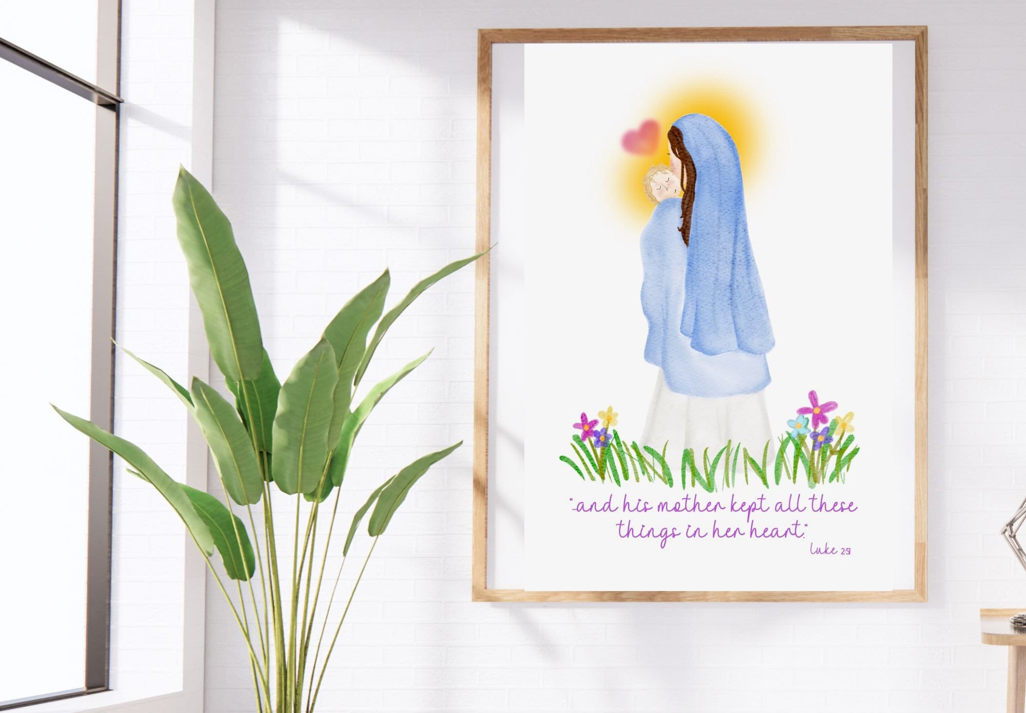 Catholic Mothers Day Mary Card Printable / Mary Printable / Catholic ...