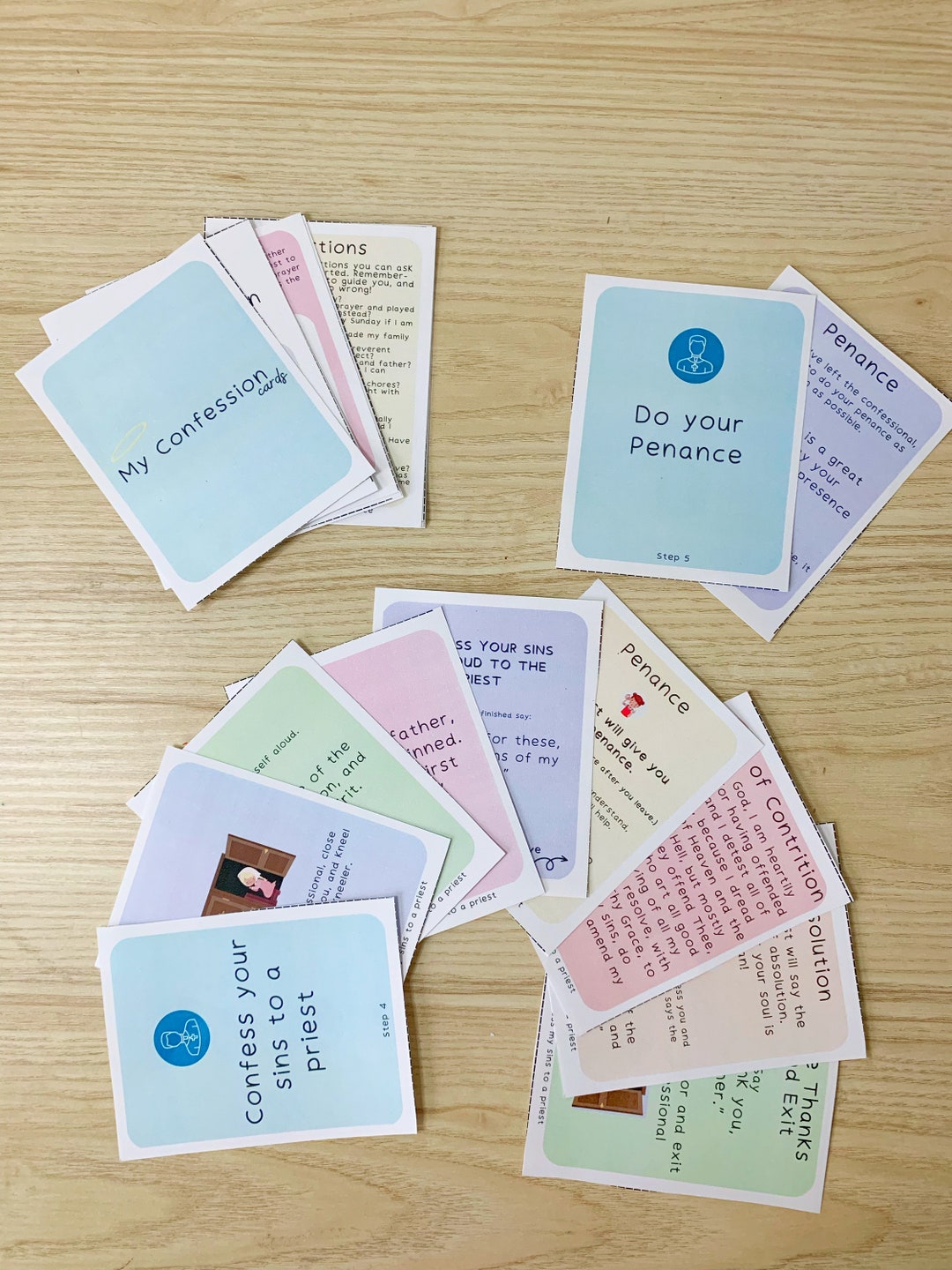 Confession Catholic Kids Cards / Printable Kids Reconciliation ...