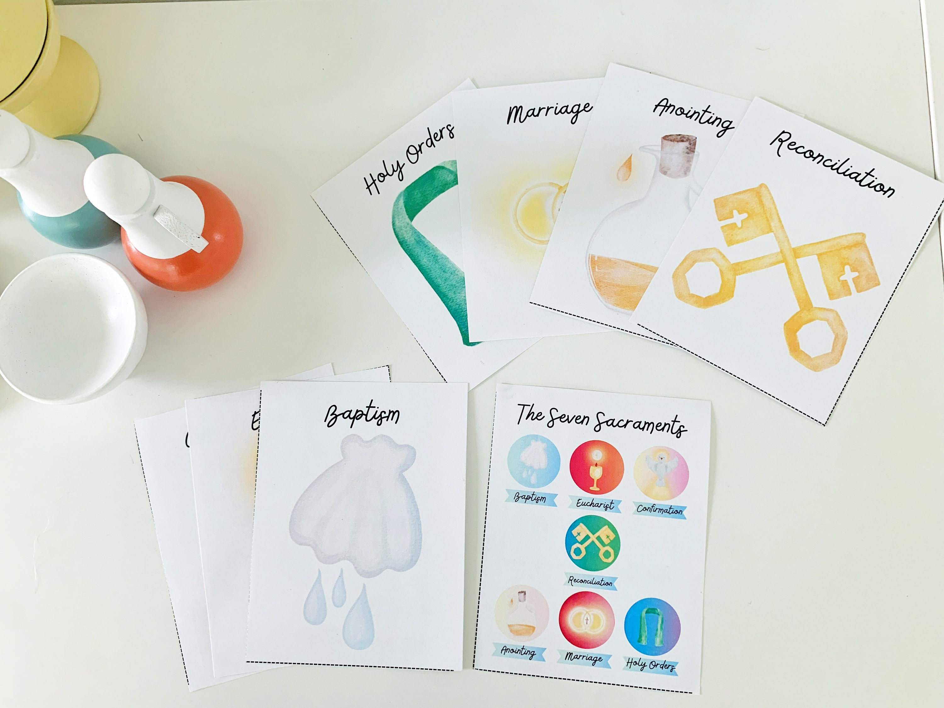 Sacraments Cards Printable | Catholic Printable | Catholic Kids | First ...