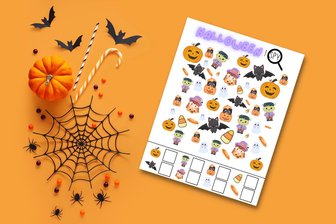 Halloween I Spy Printable / Halloween Activity / Halloween Homeschool ...
