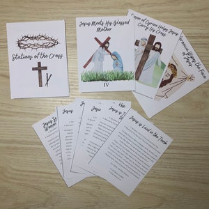 Stations of the Cross Cards Printable | Catholic Lent | Catholic Kids ...