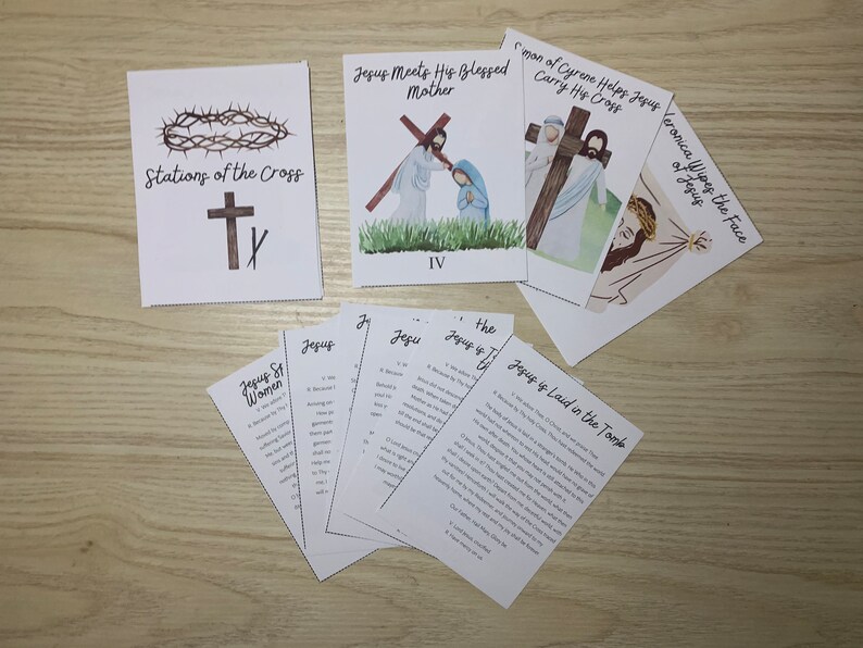 Stations of the Cross Cards Printable | Catholic Lent | Catholic Kids ...