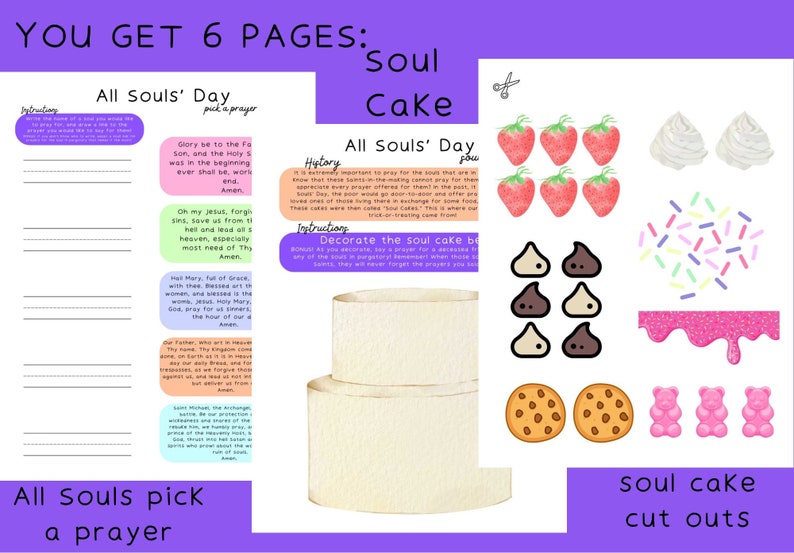 All Saints Day Catholic Kids Activity Printable Worksheet Digital ...