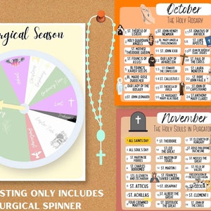 Liturgical Wheel Spinner Board - Printable Classroom Teaching Aid ...