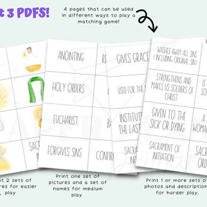 Sacraments Cards Printable | Catholic Printable | Catholic Kids | First ...