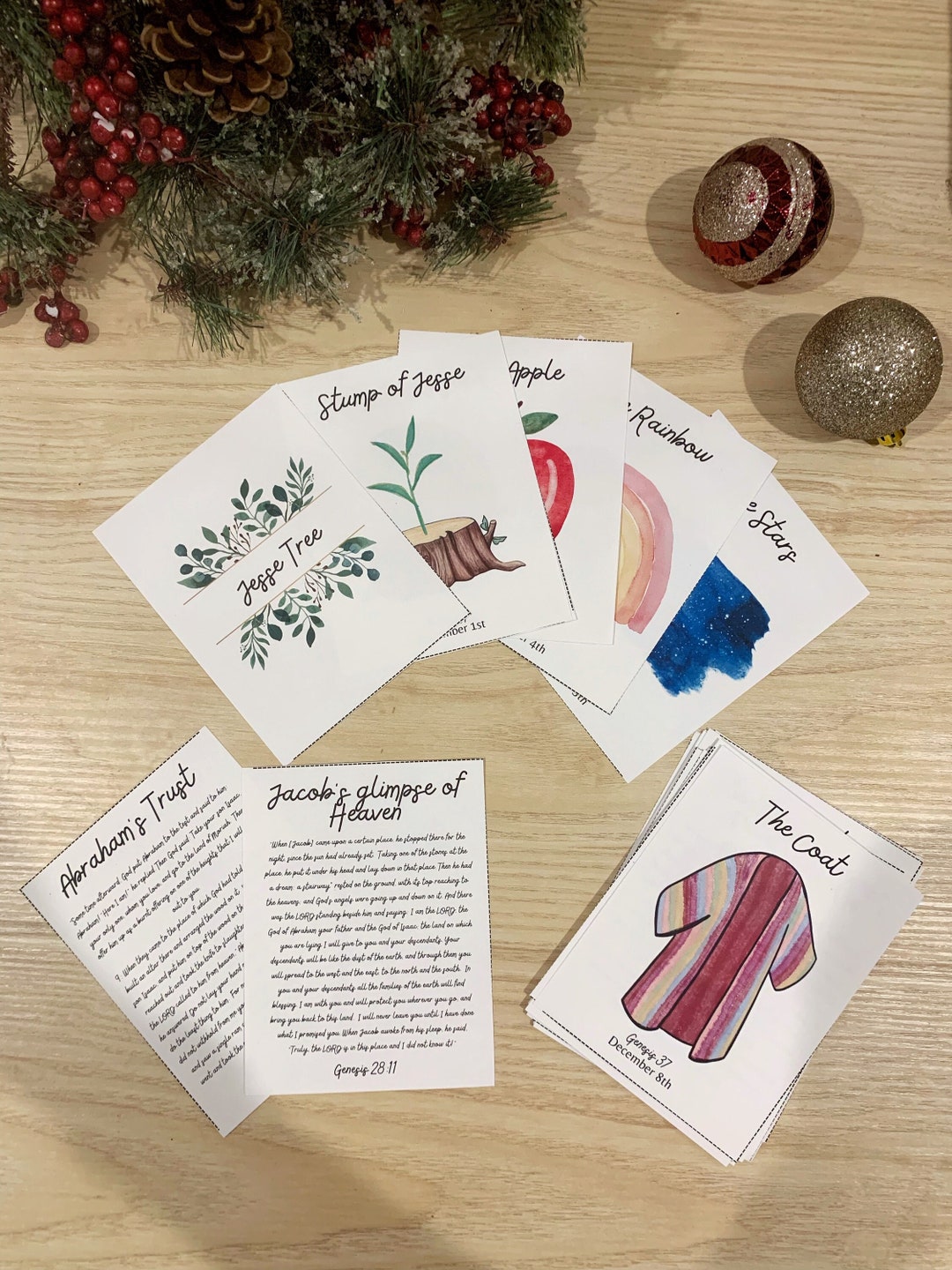 Jesse Tree Advent Cards | Catholic Advent | Advent Calendar | Catholic ...