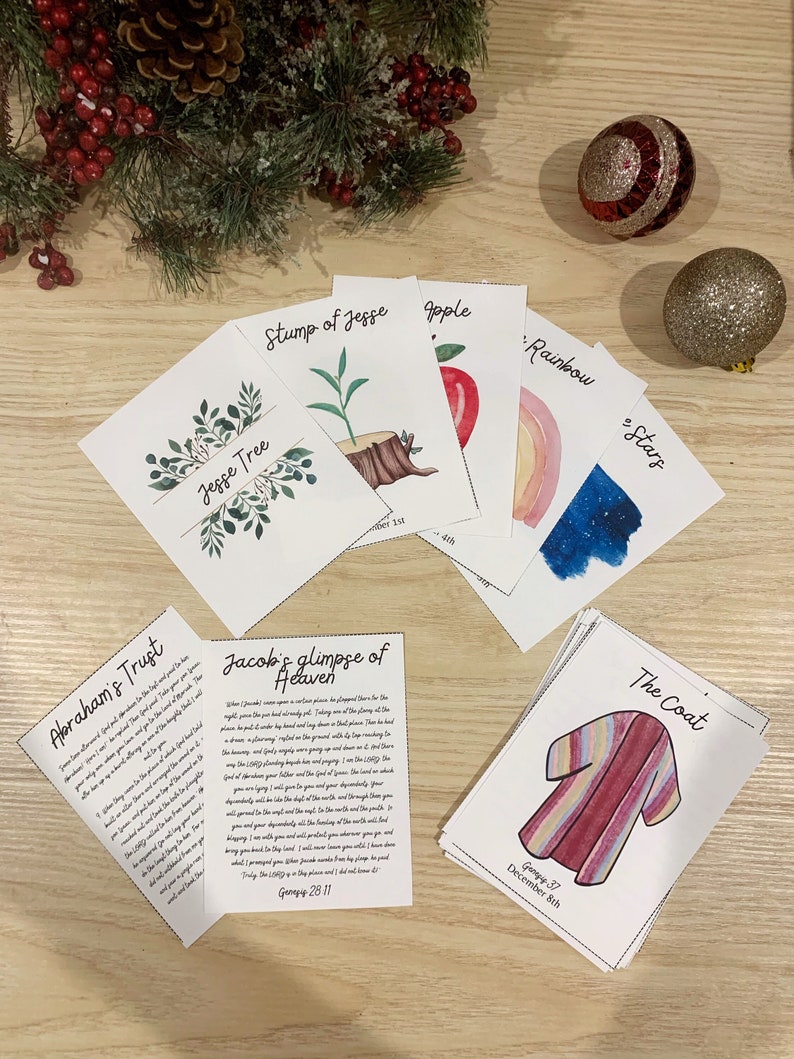 Jesse Tree Advent Cards | Catholic Advent | Advent Calendar | Catholic ...