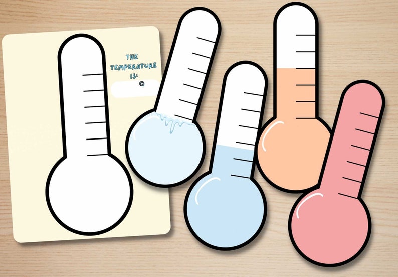 Thermometer- PASTEL COLORS Classroom Daily Temperature for Students ...