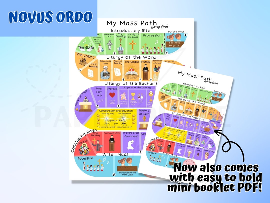 Mass Kids ENGLISH/ Printable Kids Missal Novus Ordo / Catholic Kids ...