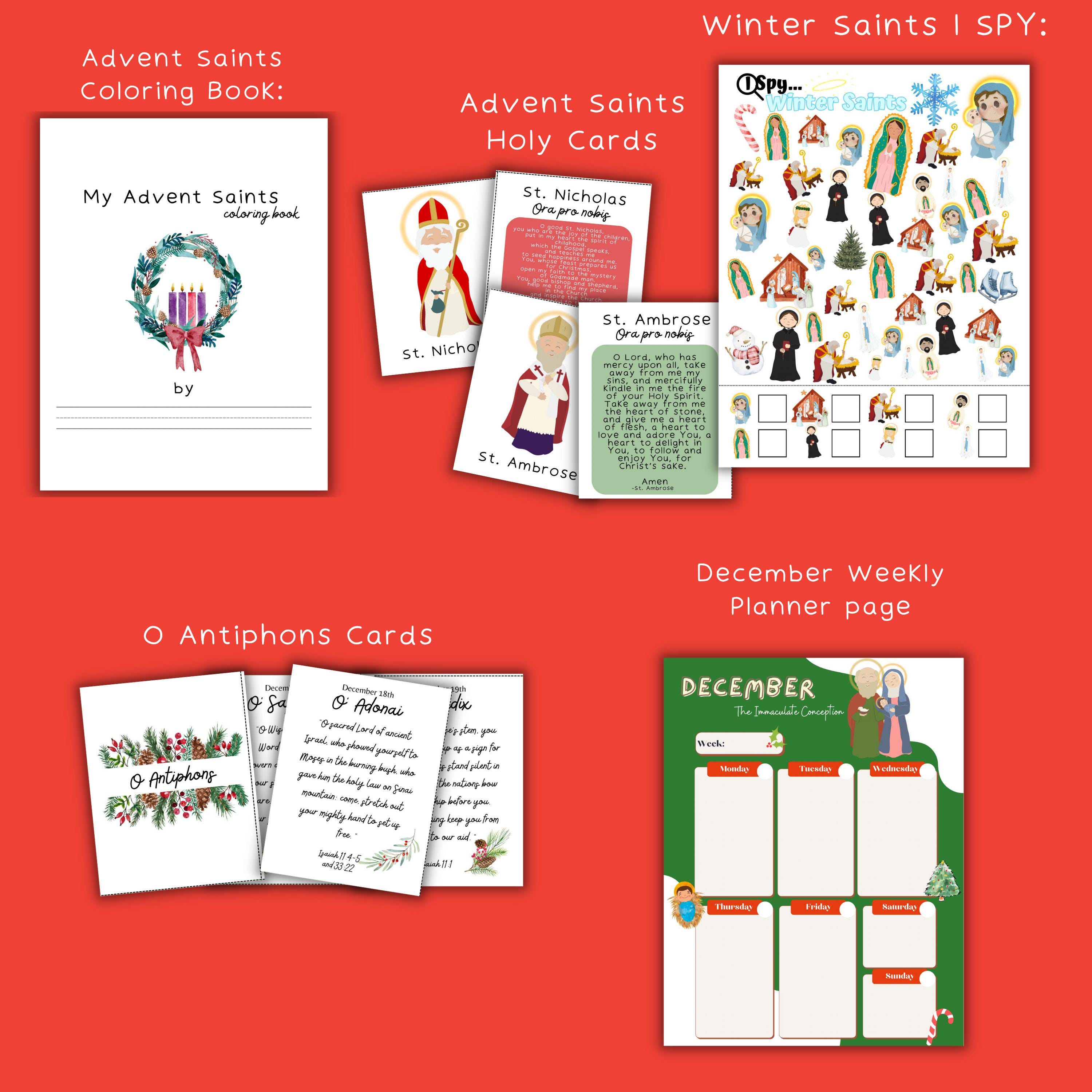 Catholic Advent Christmas Printable Mega Bundle / Digital Catholic ...