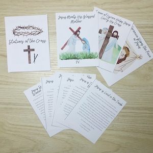 Stations of the Cross Cards Printable | Catholic Lent | Catholic Kids ...