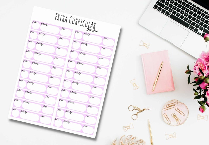 Portfolio Homeschool Printable / Field Trip Tracker / Attendance ...