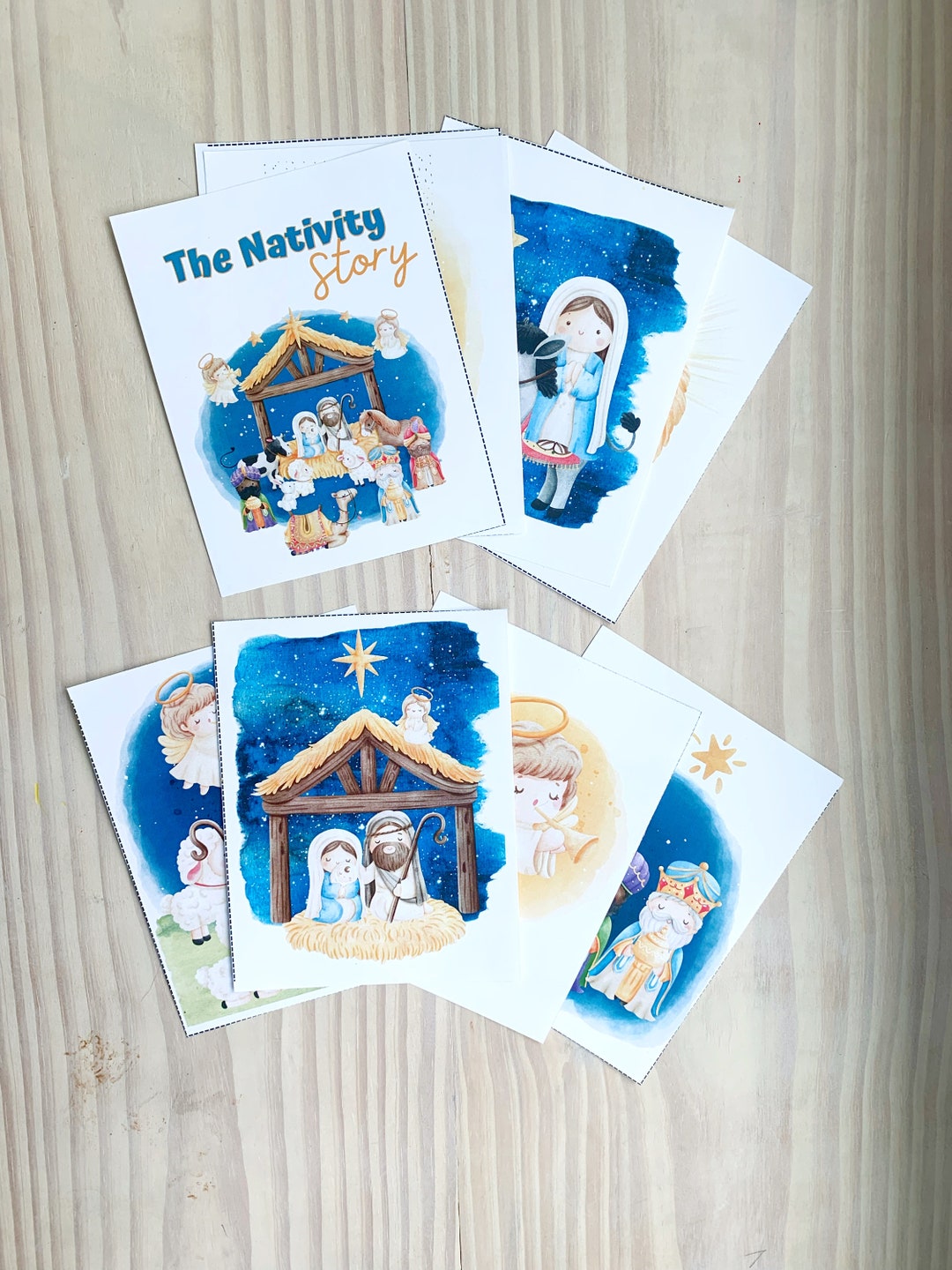 Nativity Christmas Advent Cards | Catholic Christmas | Advent Calendar ...