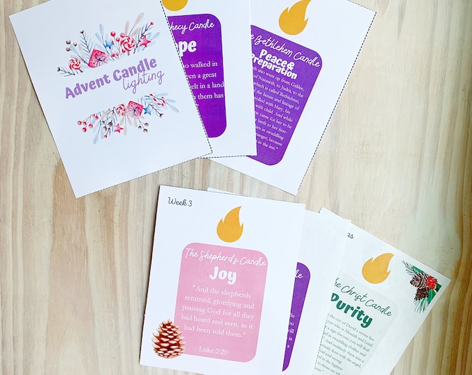 Advent Wreath Candle Cards Catholic Advent Advent Calendar Catholic ...