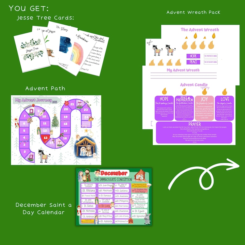 Catholic Advent Christmas Printable Mega Bundle / Digital Catholic ...