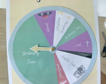 Liturgical Calendar Wheel Activity - Etsy
