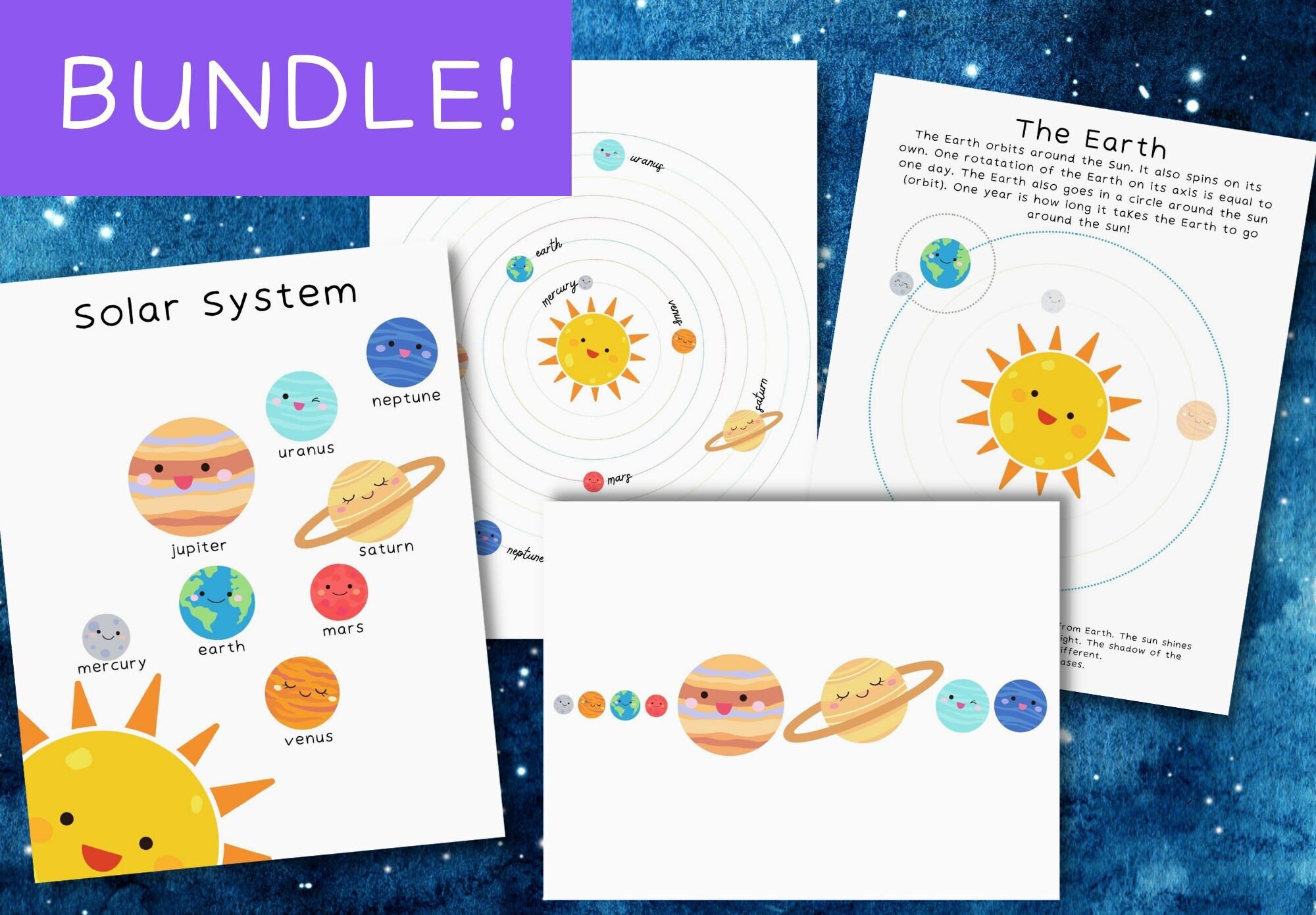 Solar System Printable | Space Science Printable | Planet Printable ...