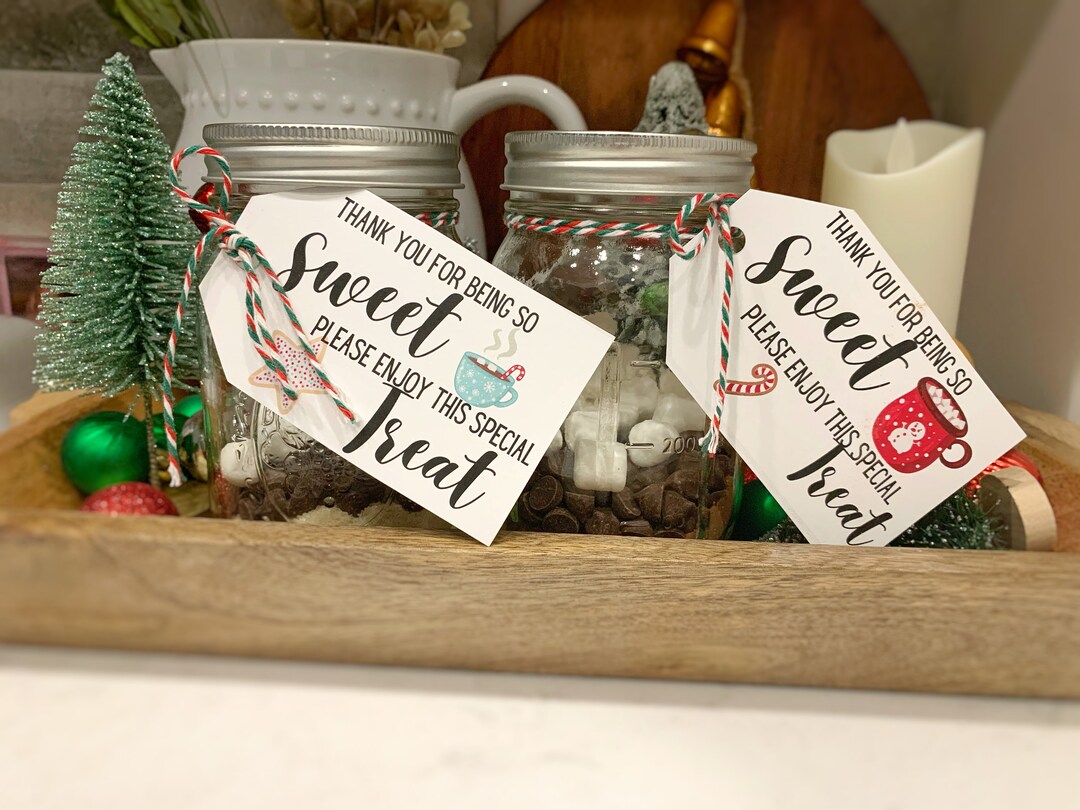HOT COCOA Tags Printable / Printable Teacher Gift Tags / Teacher Gift ...