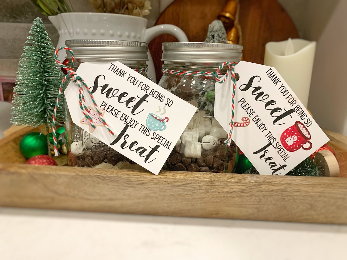 HOT COCOA Tags Printable / Printable Teacher Gift Tags / - Etsy